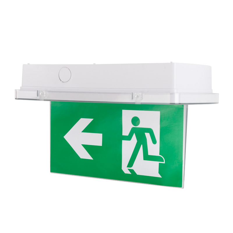 China CR-7128 UL Listed Waterproof IP65 Edge Lit Running Man Exit Sign ...