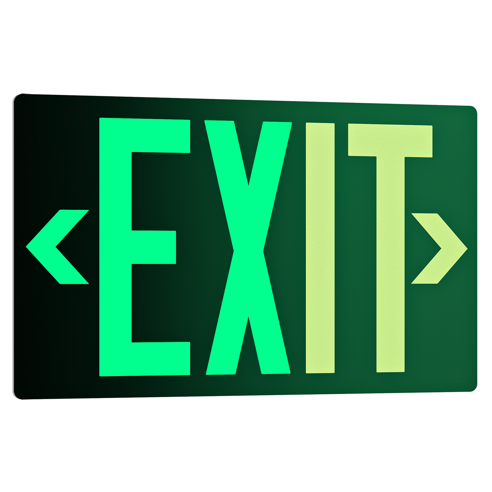 China Green Photoluminescent Exit Sign Aluminum|Adhesive Backing ...