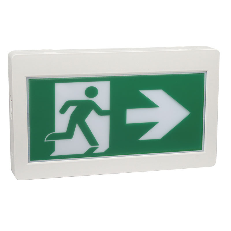 China CSA Running Man Exit Sign Emergency With Battery Backup ...