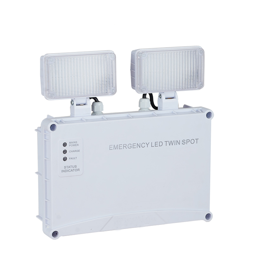 China LED Emergency Twin Spot Light 2 x 3W IP65 Self Test Function ...